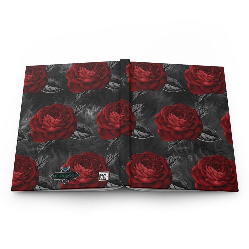 Beautiful Gothic Red Roses Aesthetic Journal | Pretty Witchy Notebook ...