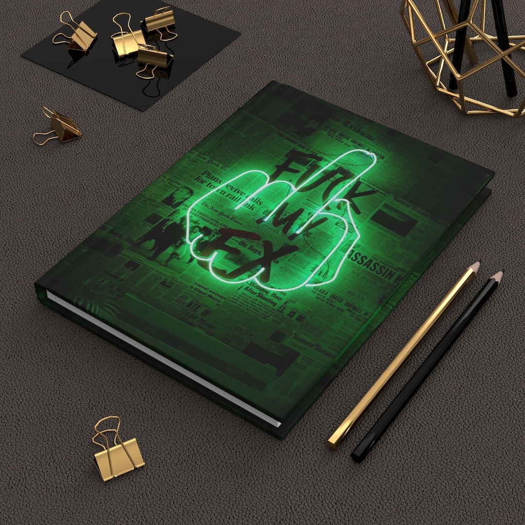Fvck My Ex Neon Middle Finger Sign Blank Journal Diary | Dream Journal ...