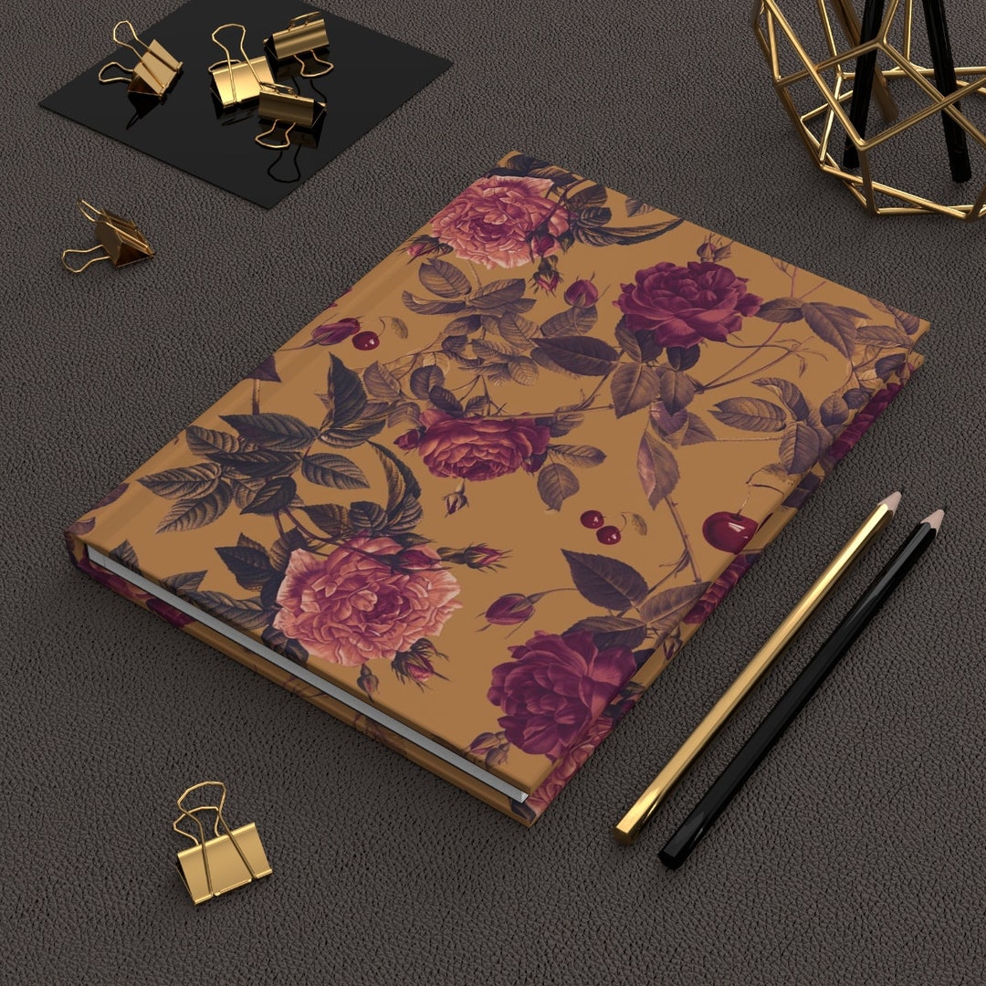 Pink & Mauve Roses Aesthetic Cottagecore Journal | Pretty Witchy Floral ...