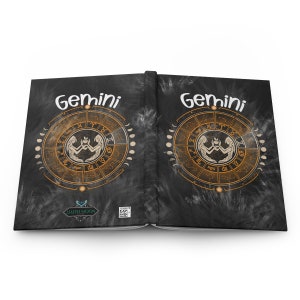 Gemini Astrology Symbol Chart Zodiac Sign Journal | Pretty Celestial ...