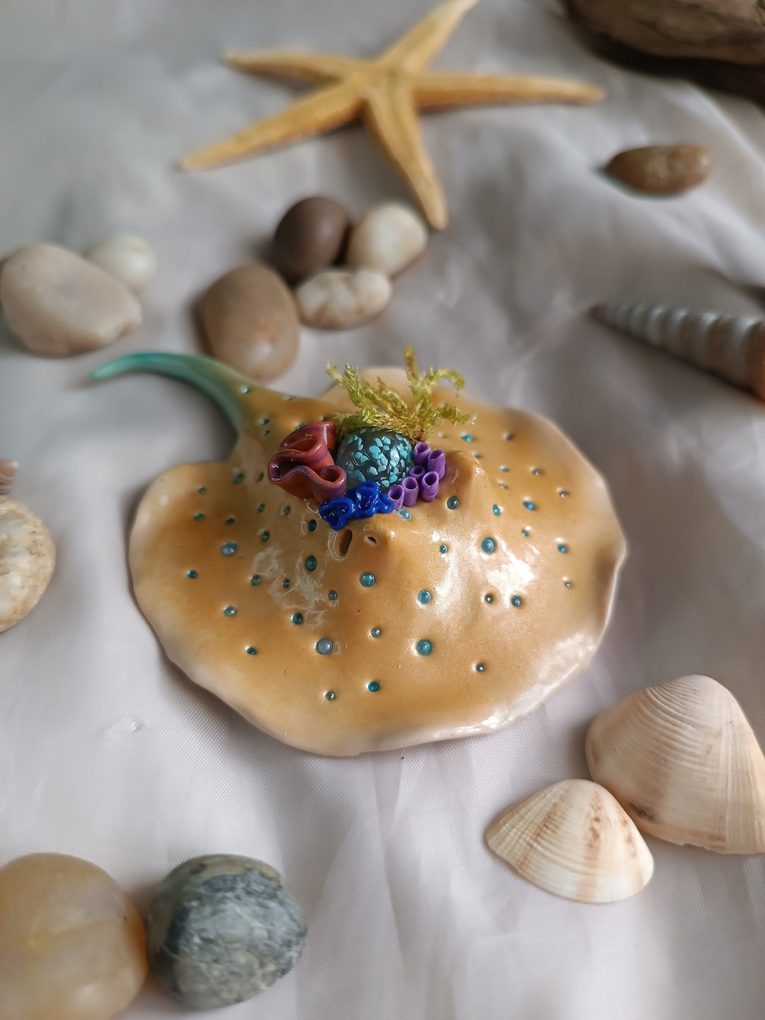 STRIPED MAGNET in Handmade Fimo Polymer Paste, Artisanal Interior ...