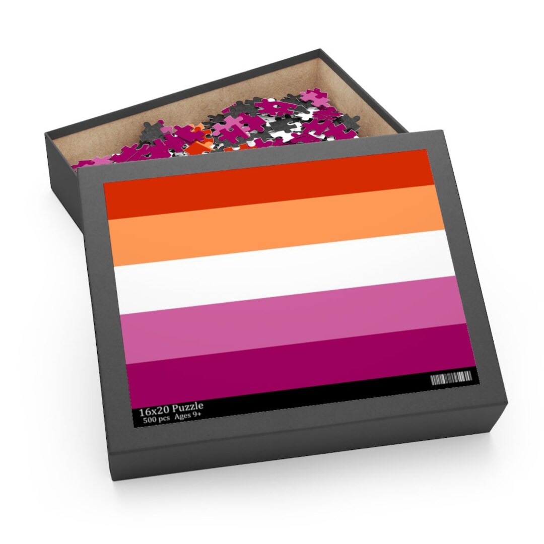Lesbian Pride Flag Puzzle (120, 252, 500-piece) - Etsy