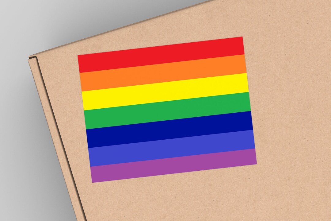 Pride Flag Square Stickers Pride Sticker for Birthday - Etsy