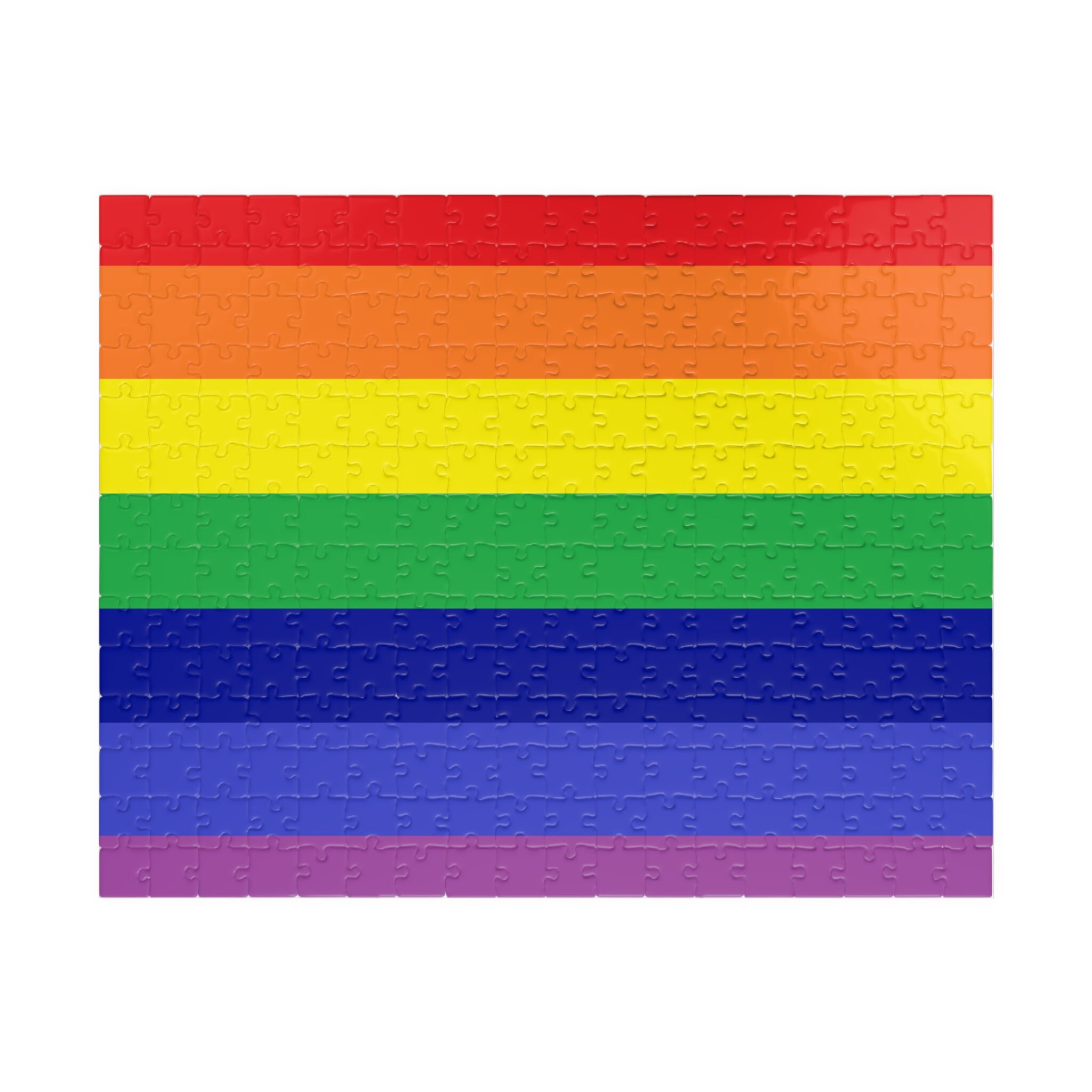 Pride Flag Puzzle LGBTQ Rainbow Puzzle for Game Day, Personal Fun ...