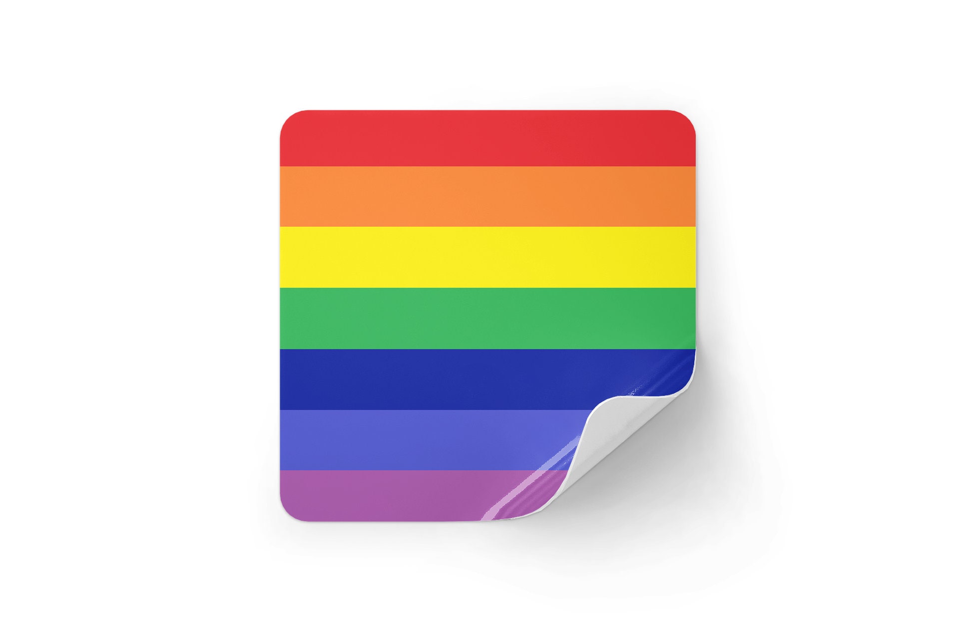 Pride Flag Square Stickers Pride Sticker for Birthday - Etsy