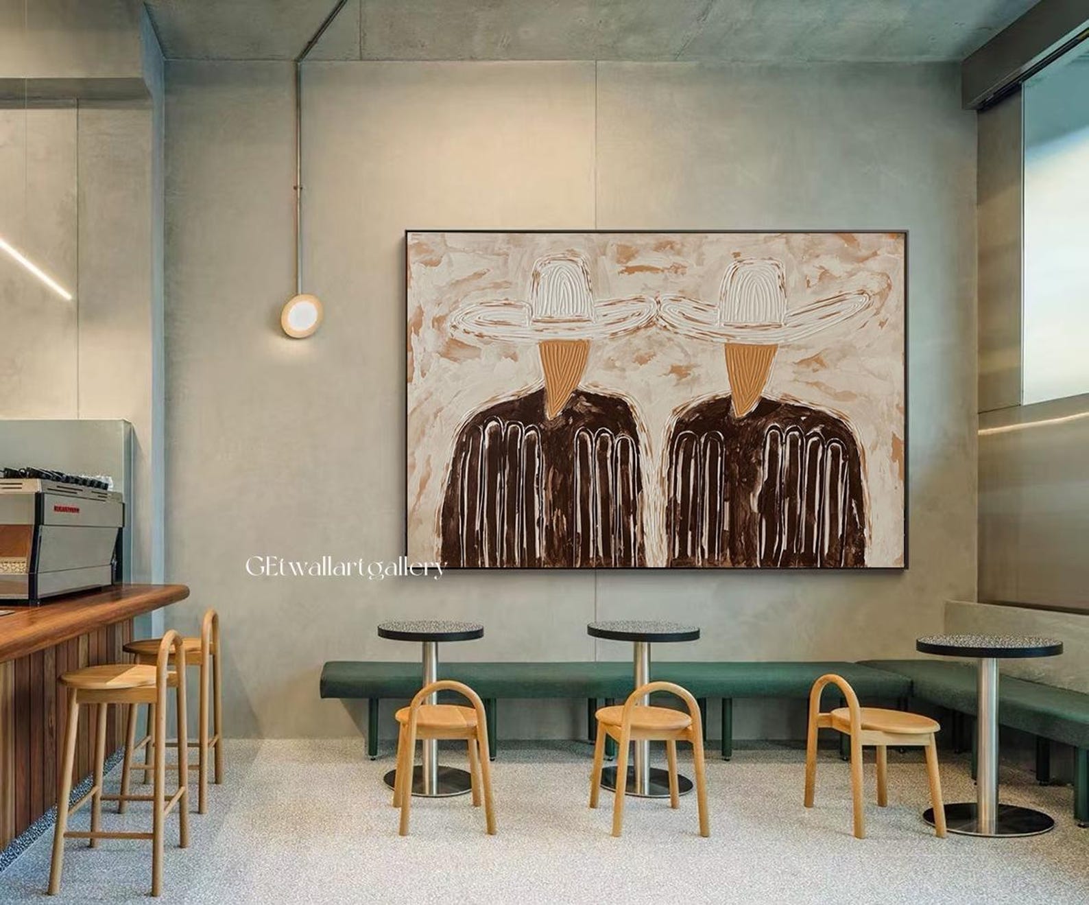Abstract Faceless Man Wall Art Modern Figure Abstraction Art Retro ...