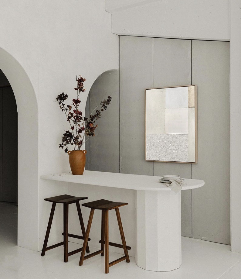 Pure White Textured Wall Art Pure Beige Canvas Art White 3d - Etsy