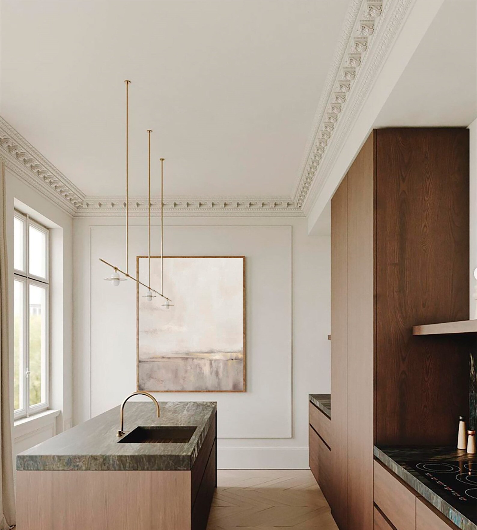 Large Beige Oil Painting Beige Contemporary Abstract Wall Art - Etsy