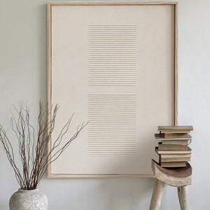 3D Texutred Light Beige Wall Art Pure Beige Textured Canvas Art Light ...