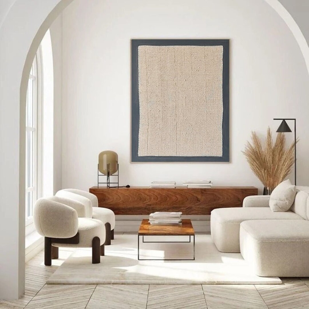 Beige Rich Textured Painting Beige 3d Textured Wall Art Canvas - Etsy