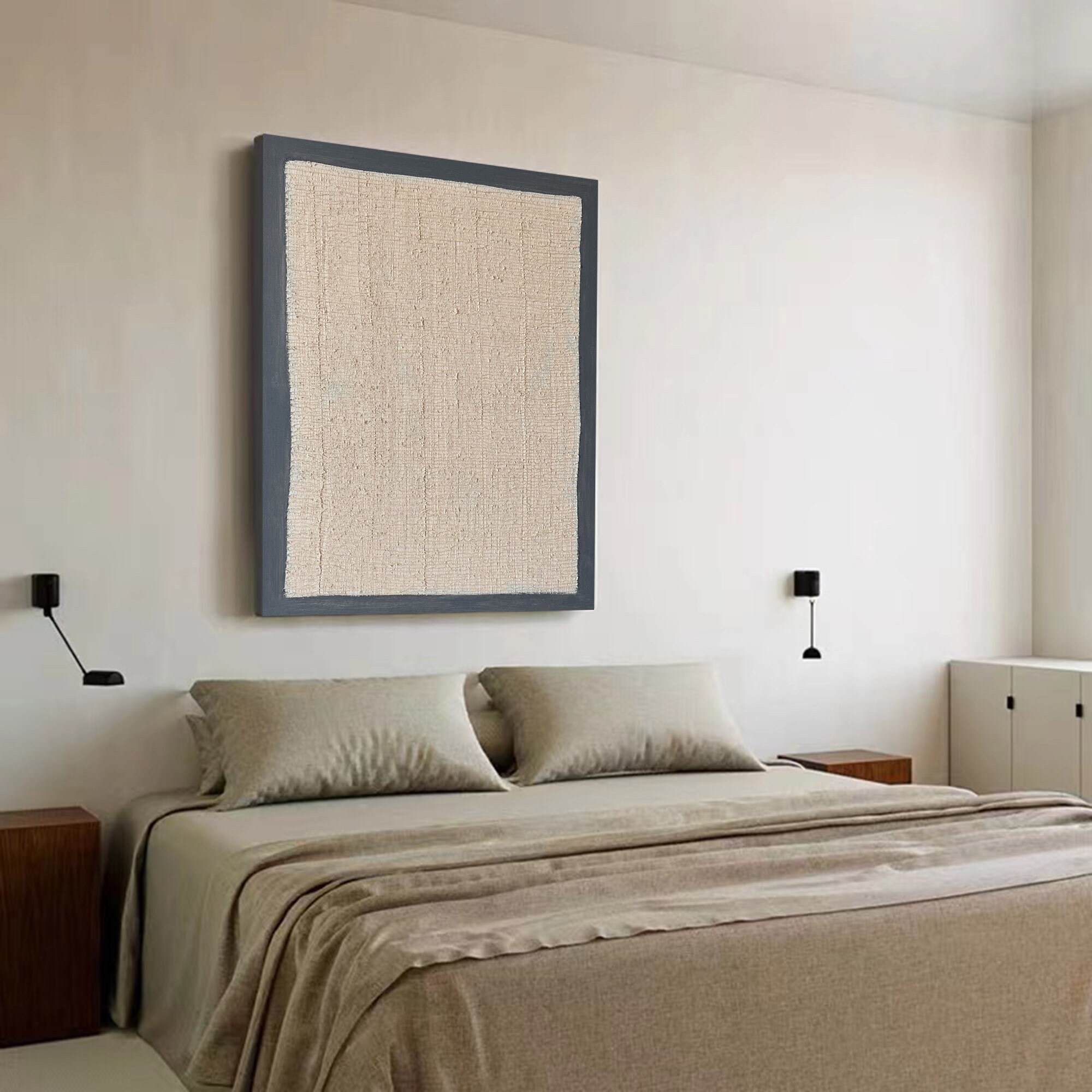 Beige Rich Textured Painting Beige 3d Textured Wall Art Canvas Larger ...