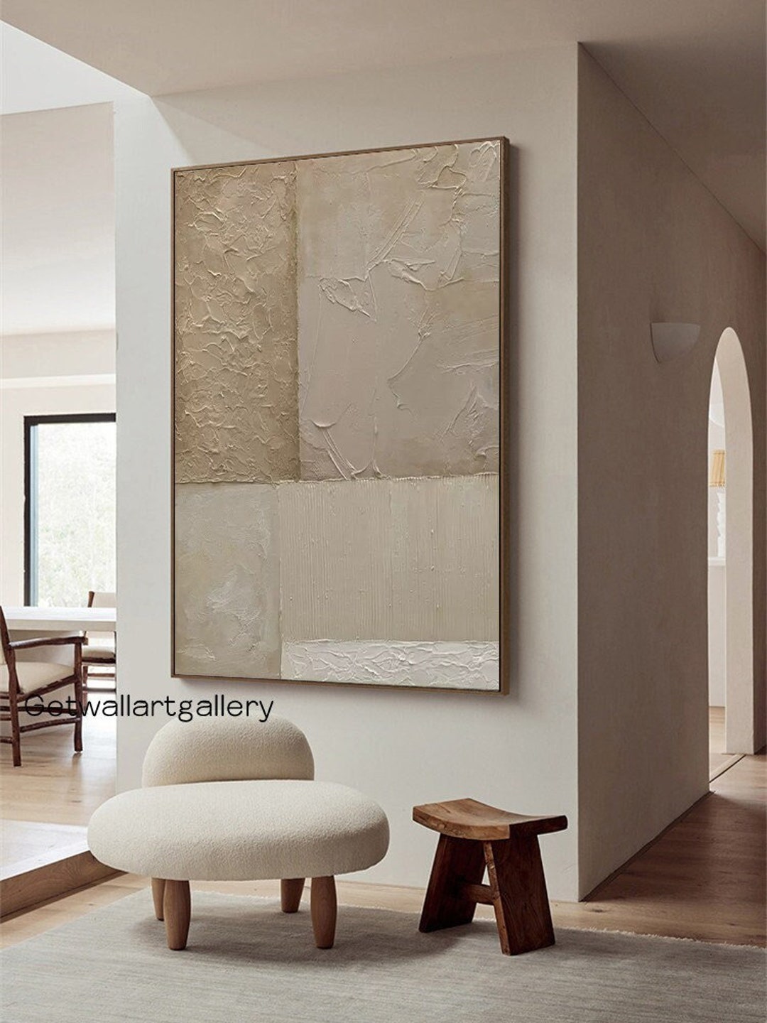 Brown Wall Art Beige Wall Art Brown and Beige Textured Wall Art Earth ...