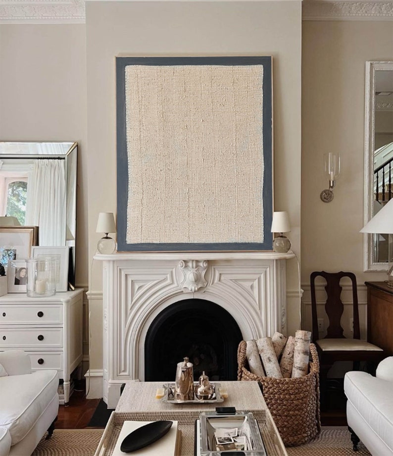 Beige Rich Textured Painting Beige 3d Textured Wall Art Canvas - Etsy