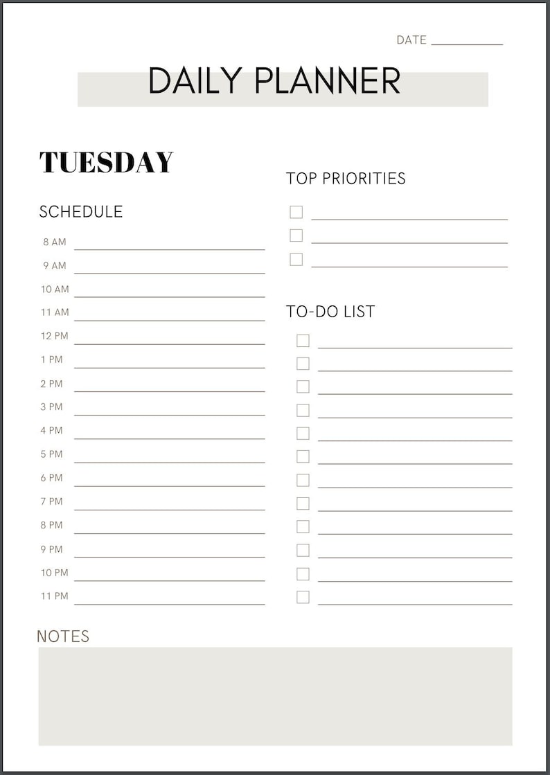 Simple Daily Planner | Goodnotes Planner | Notability Planner | iPad ...