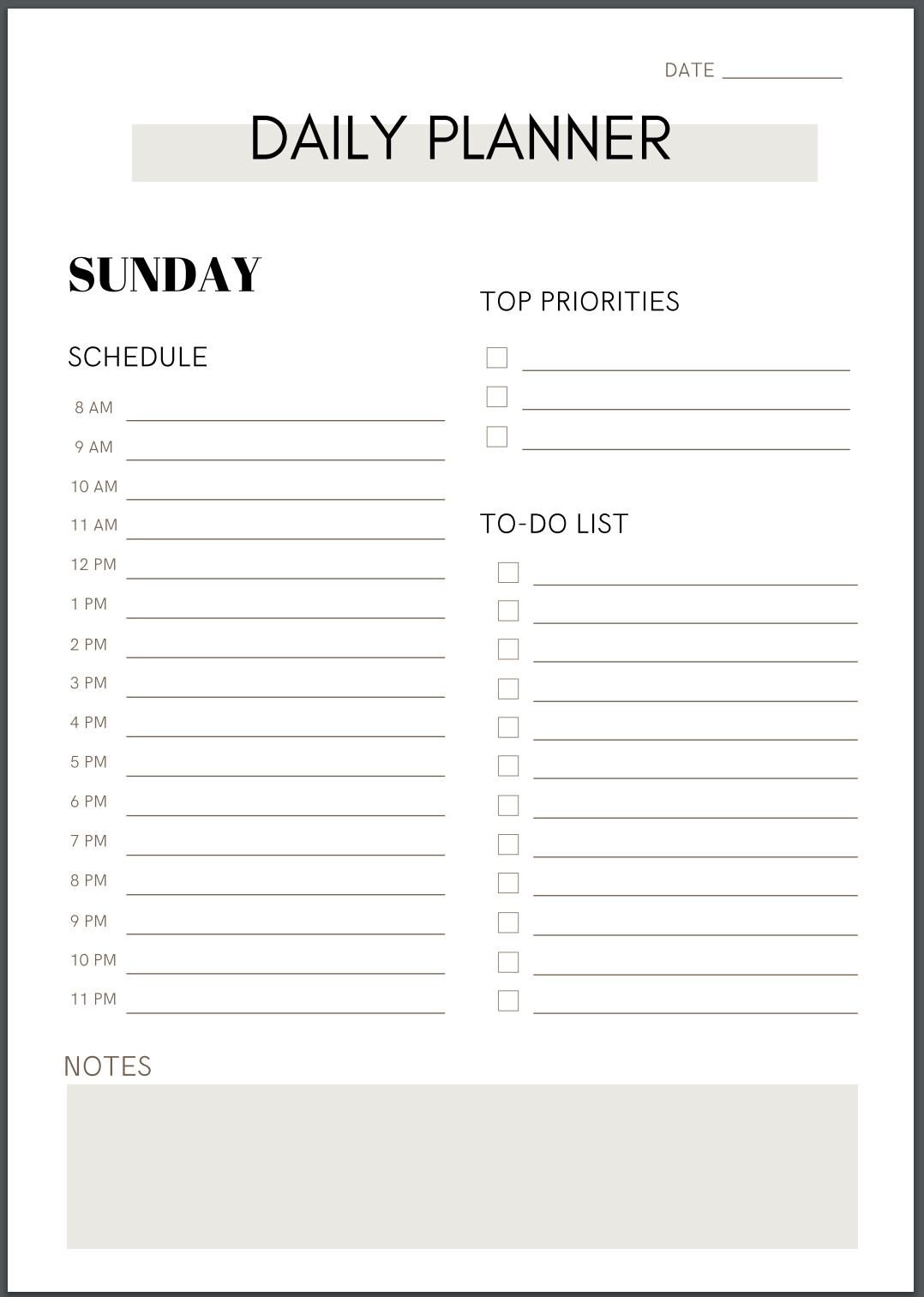 Simple Daily Planner | Goodnotes Planner | Notability Planner | iPad ...