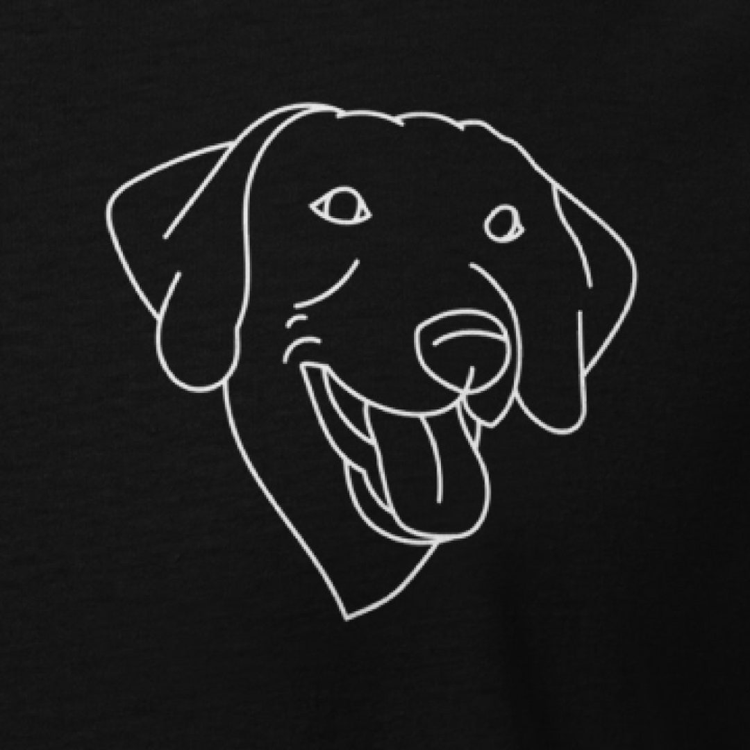 Black Lab Outline Shirt, Black Lab Gifts, Dog Mom, Gift for Lab Owner ...