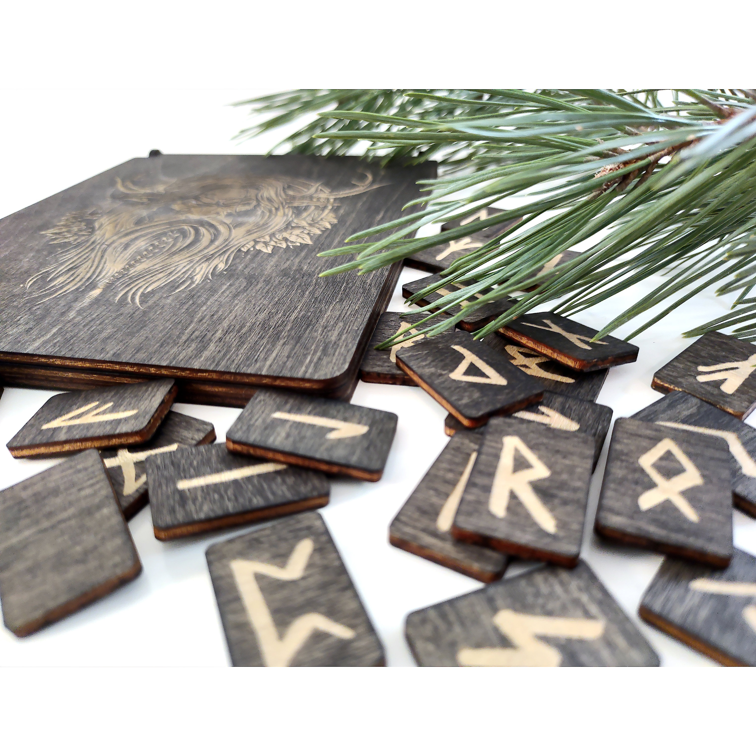 Runes Set Norse Mythology, Norse Pagan Rune Set, Wood Runes, Old Norse ...