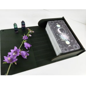 Witchy Tarot Card Storage Box, Oracle Card Box, Witch Deck Holder, Wood ...