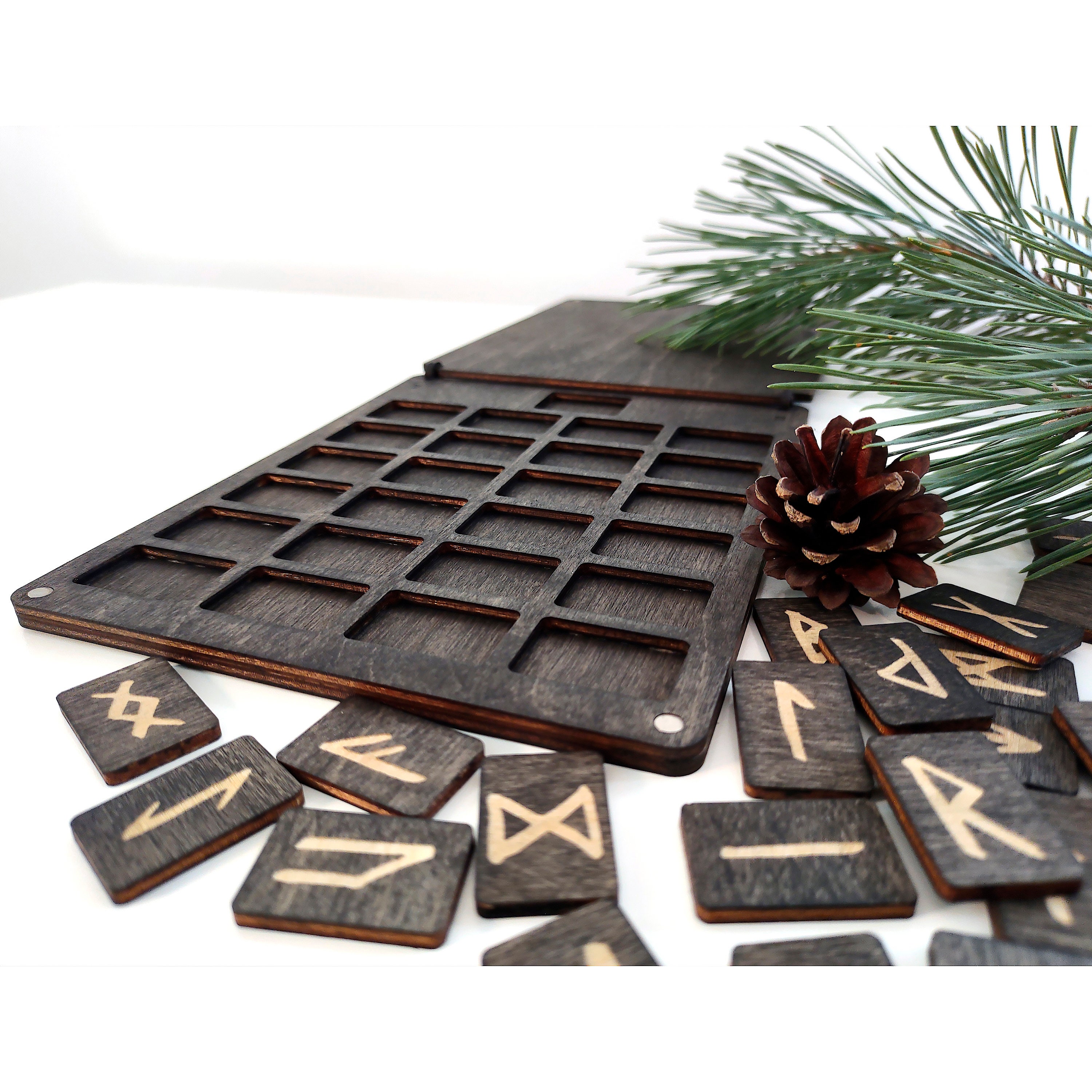 Runes Set Norse Mythology, Norse Pagan Rune Set, Wood Runes, Old Norse ...