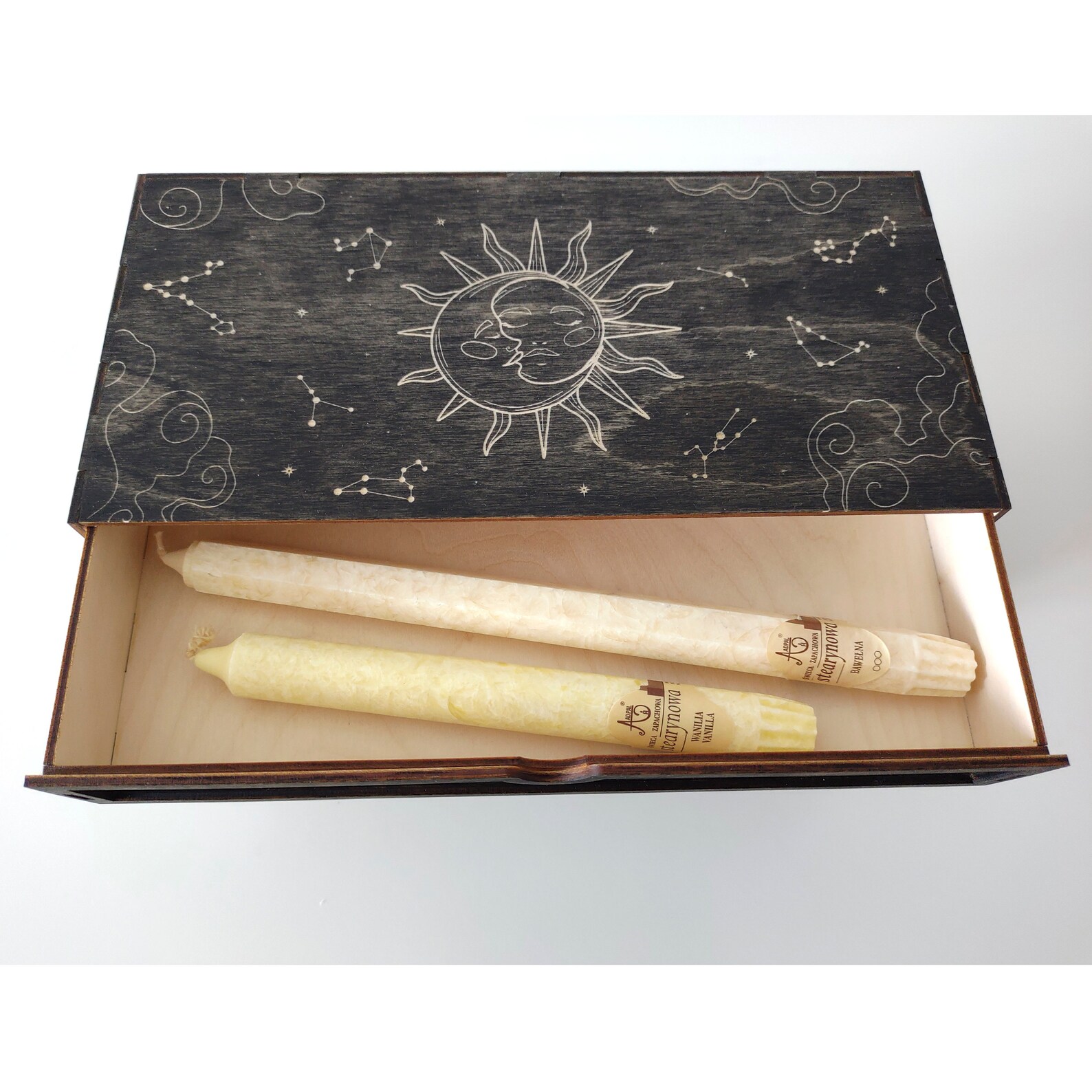 Wooden Tarot Deck Organizer Crystal & Jewelry Storage Box - Etsy