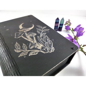 Witchy Tarot Card Storage Box, Oracle Card Box, Witch Deck Holder, Wood ...