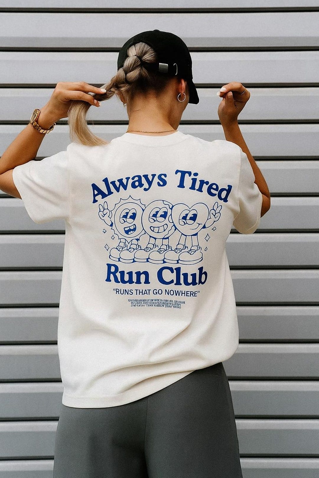 Always Tired Run Club Tee Running Humor Shirt Cartoon Runners Running ...