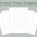Printable Cornell Notes Template Goodnotes, Digital Note Taking ...