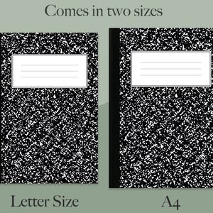 Digital Composition Notebook Covers for Goodnotes, Digital Notebook ...