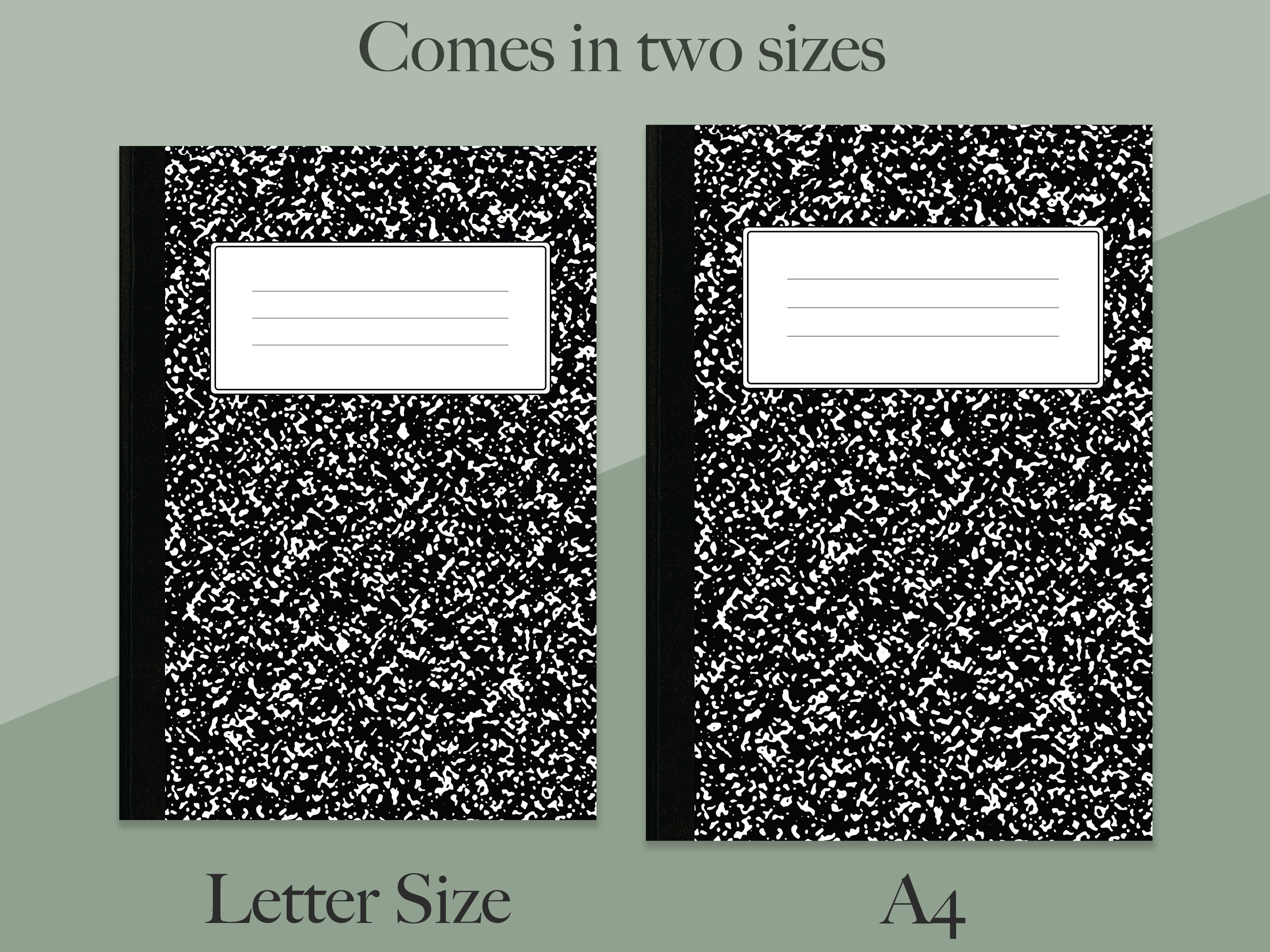 Digital Composition Notebook Covers for Goodnotes, Digital Notebook ...