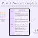 Digital Note Taking Template Pastel Digital Note Paper - Etsy