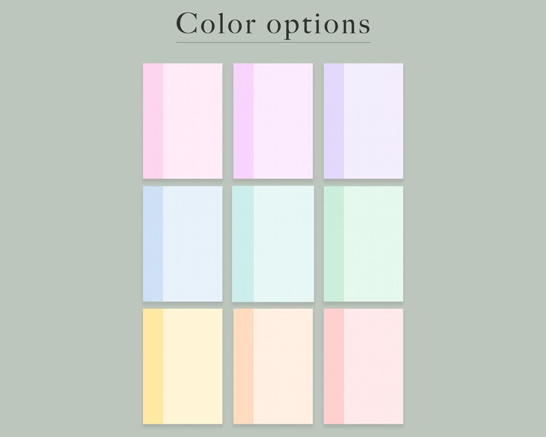 Digital Note Taking Template, Pastel Digital Note Paper, Goodnotes ...