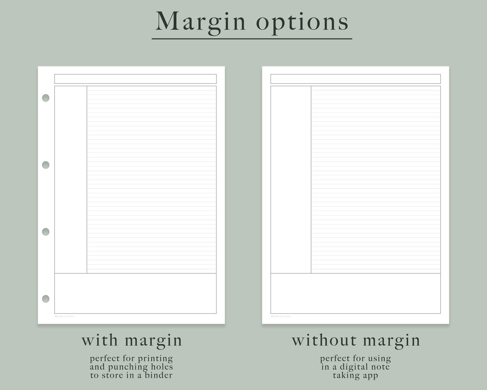 Printable Cornell Notes Template Goodnotes, Digital Note Taking ...