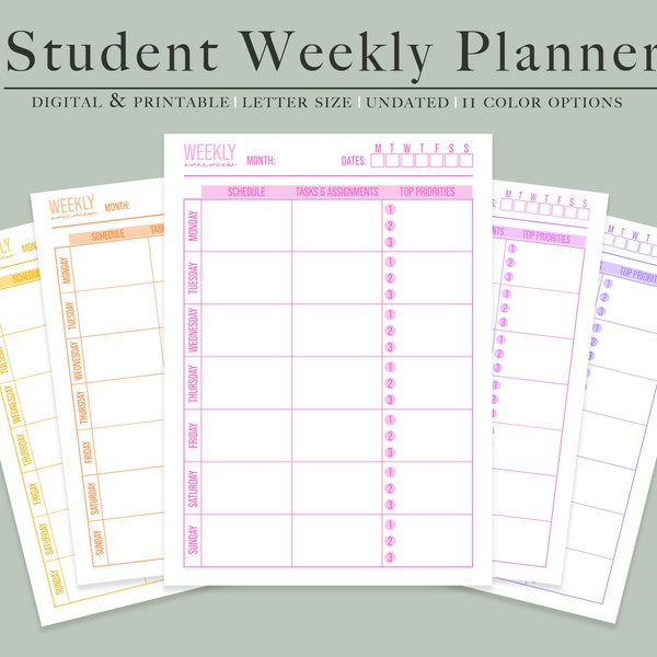 Student Printables - Etsy