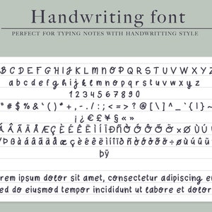 Simple Handwritten Font for Student Notes, Neat Handwriting Font ...