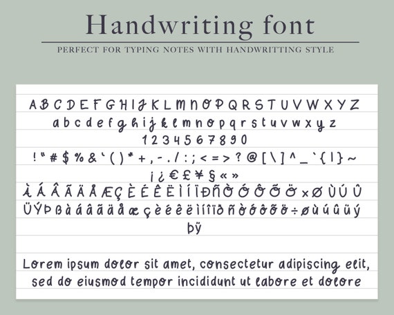 Simple Handwriting Font