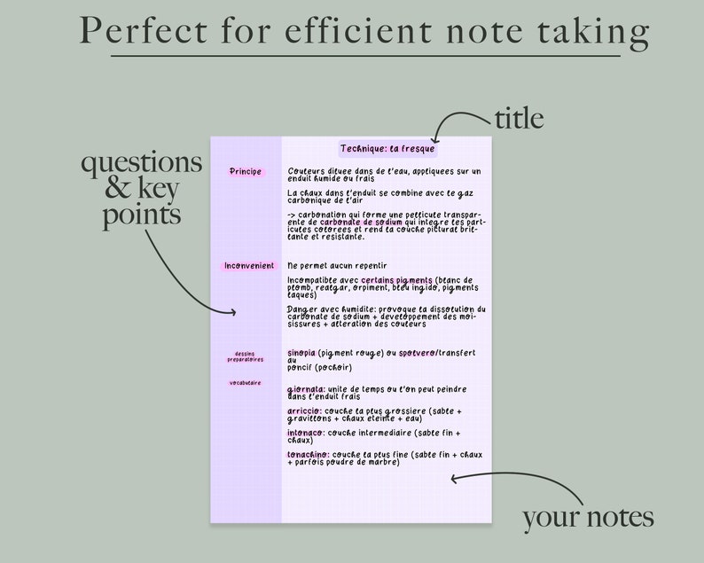 Digital Note Taking Template, Pastel Digital Note Paper, Goodnotes ...