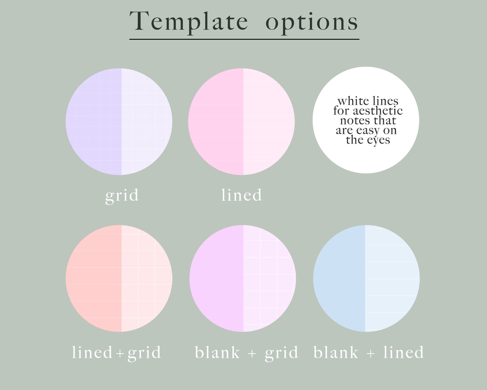 Digital Note Taking Template, Pastel Digital Note Paper, Goodnotes ...