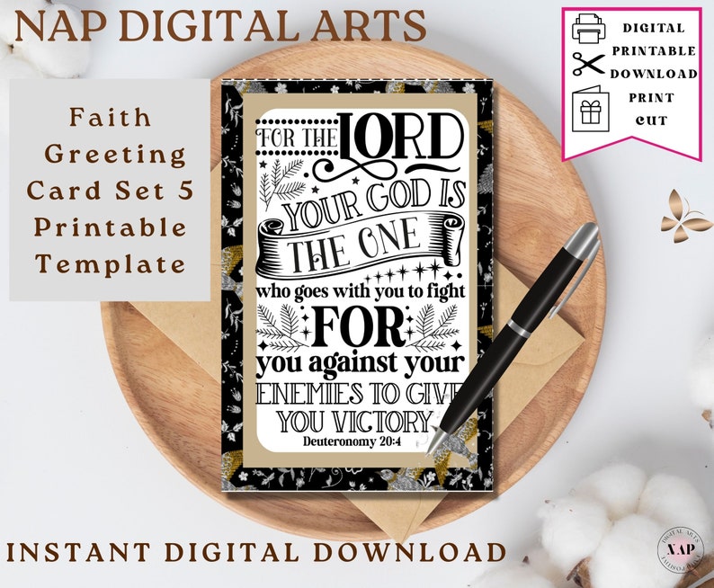 Bible Verse Cards, Scripture Cards, Religious Greeting Cards, Printable ...