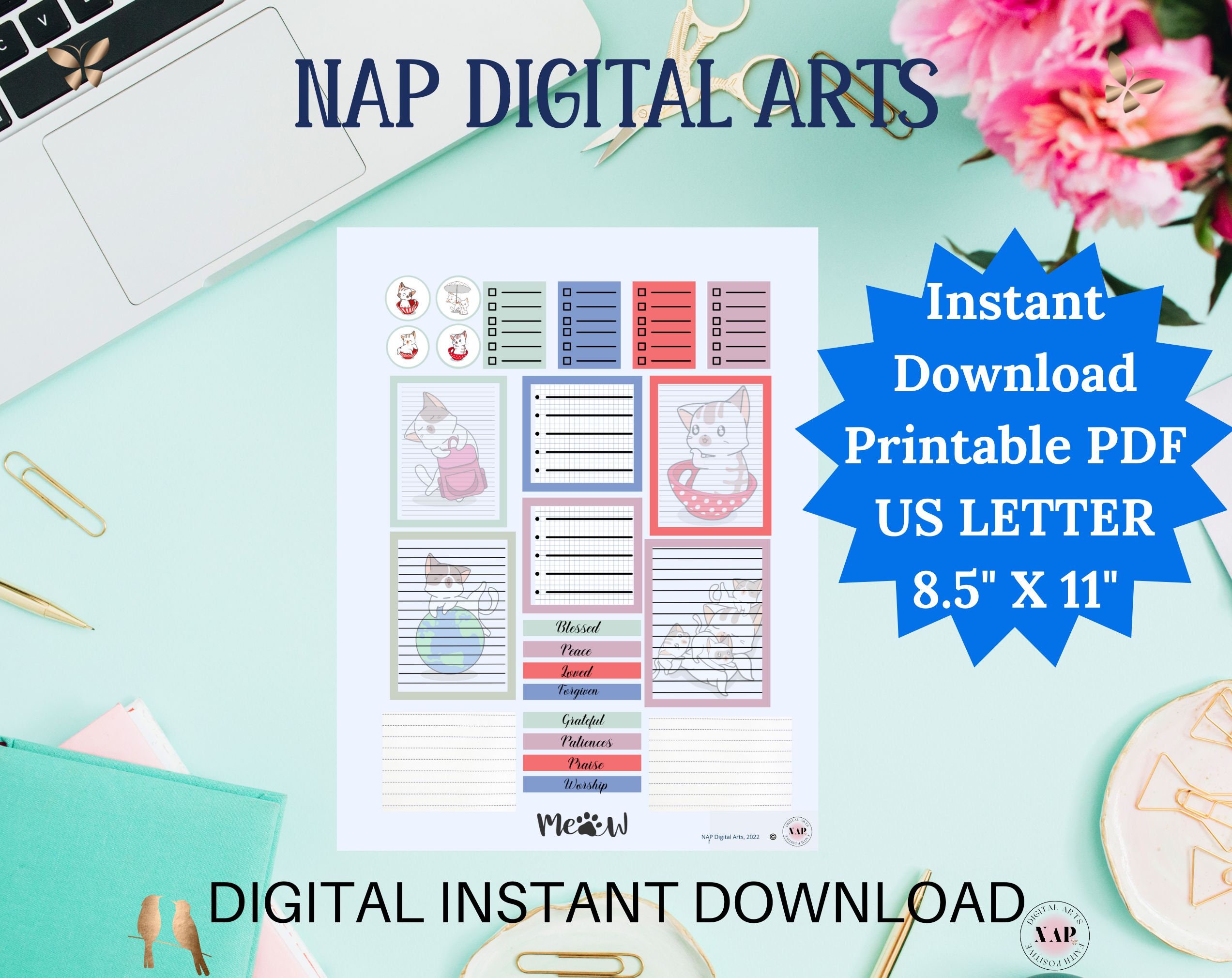 Bible Journal, Digital Faith Printable, Bible Planner, Bible Journaling ...