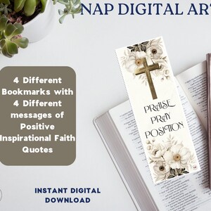 Faith Quote Bookmarks, Inspirational Christian Printable, Religious ...