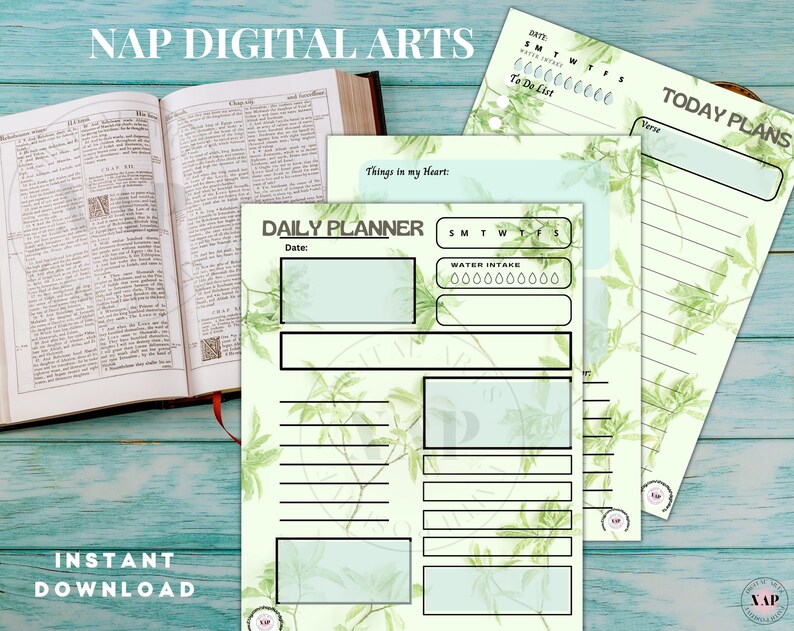 Printable Bible Study Planner Prayer Journal Faith - Etsy