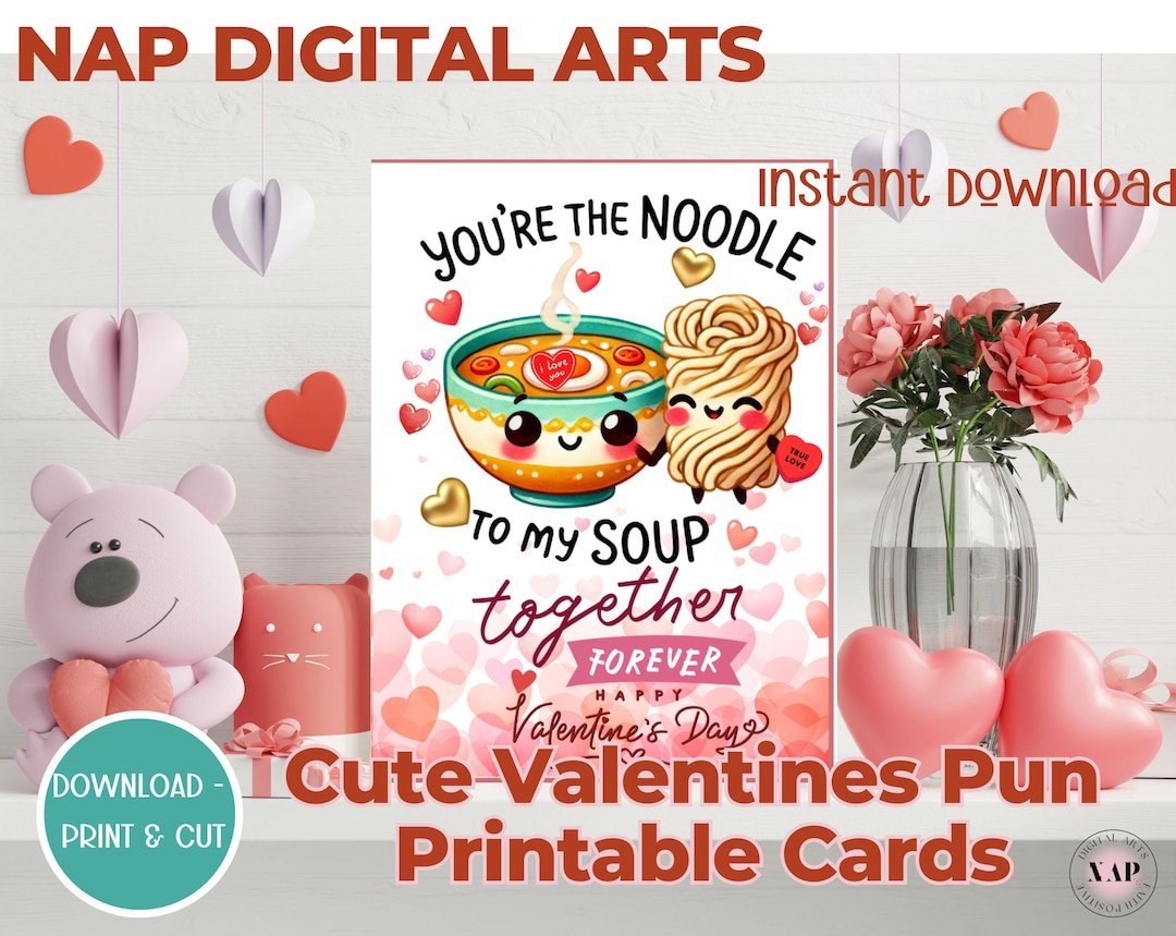 Cute Valentines Pun Printable, Funny Valentines, Sweetheart Food Pun ...