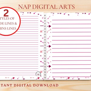 Cute Valentines Paper, Printable Stationery Set, Love Stationery ...