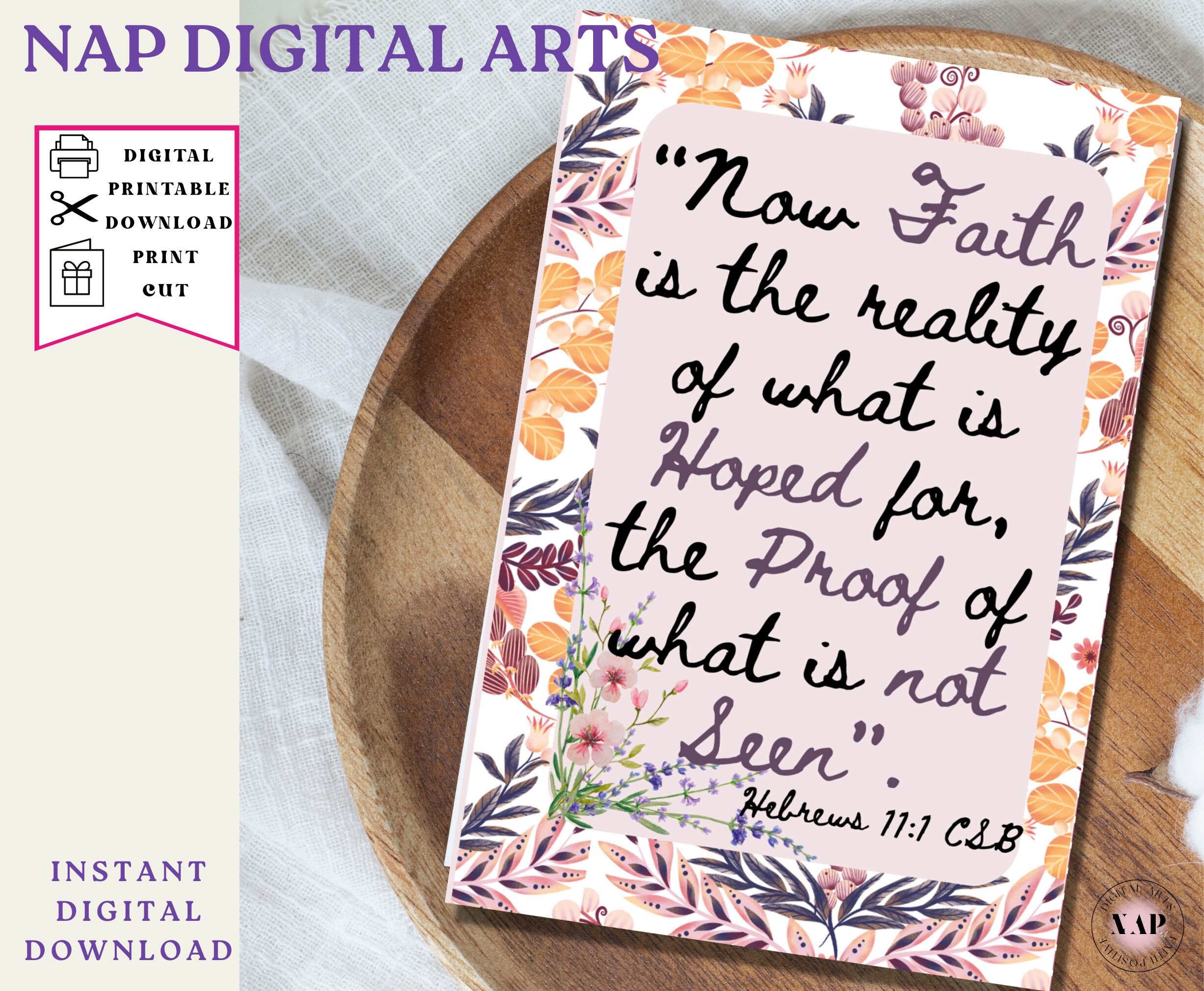 Bible Verse Printable, Faith Greeting Cards, Bible Verse Card, Bible ...