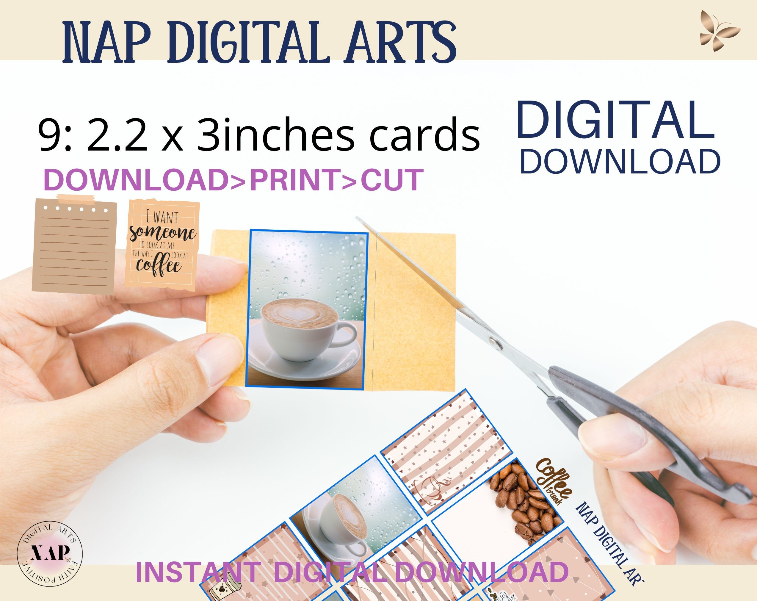 Coffee Digital Printable, Printable Journal Insert, Coffee Planner ...