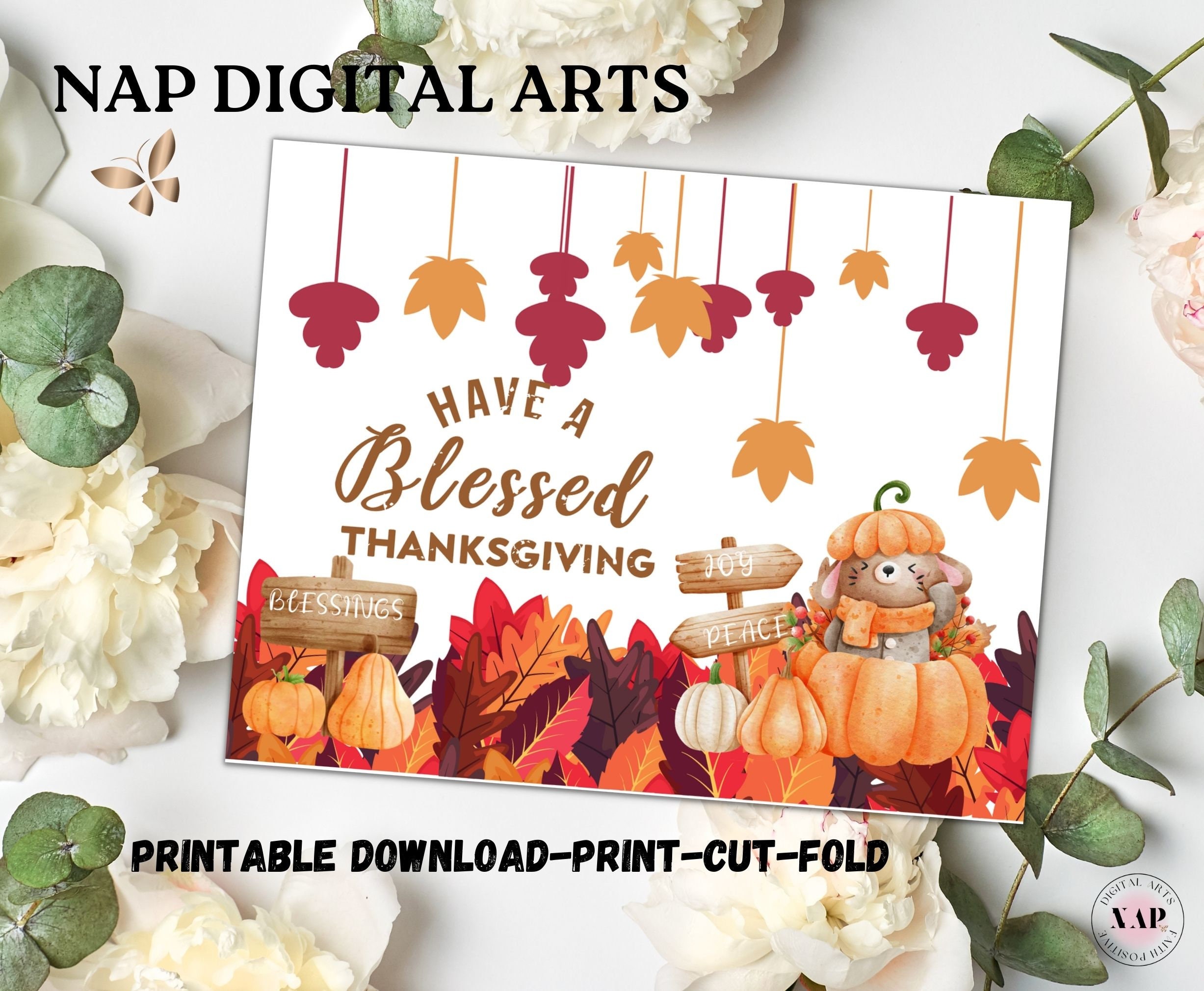 Fall Bundle Cards Autumn Card Printable Cute Bear Card - Etsy