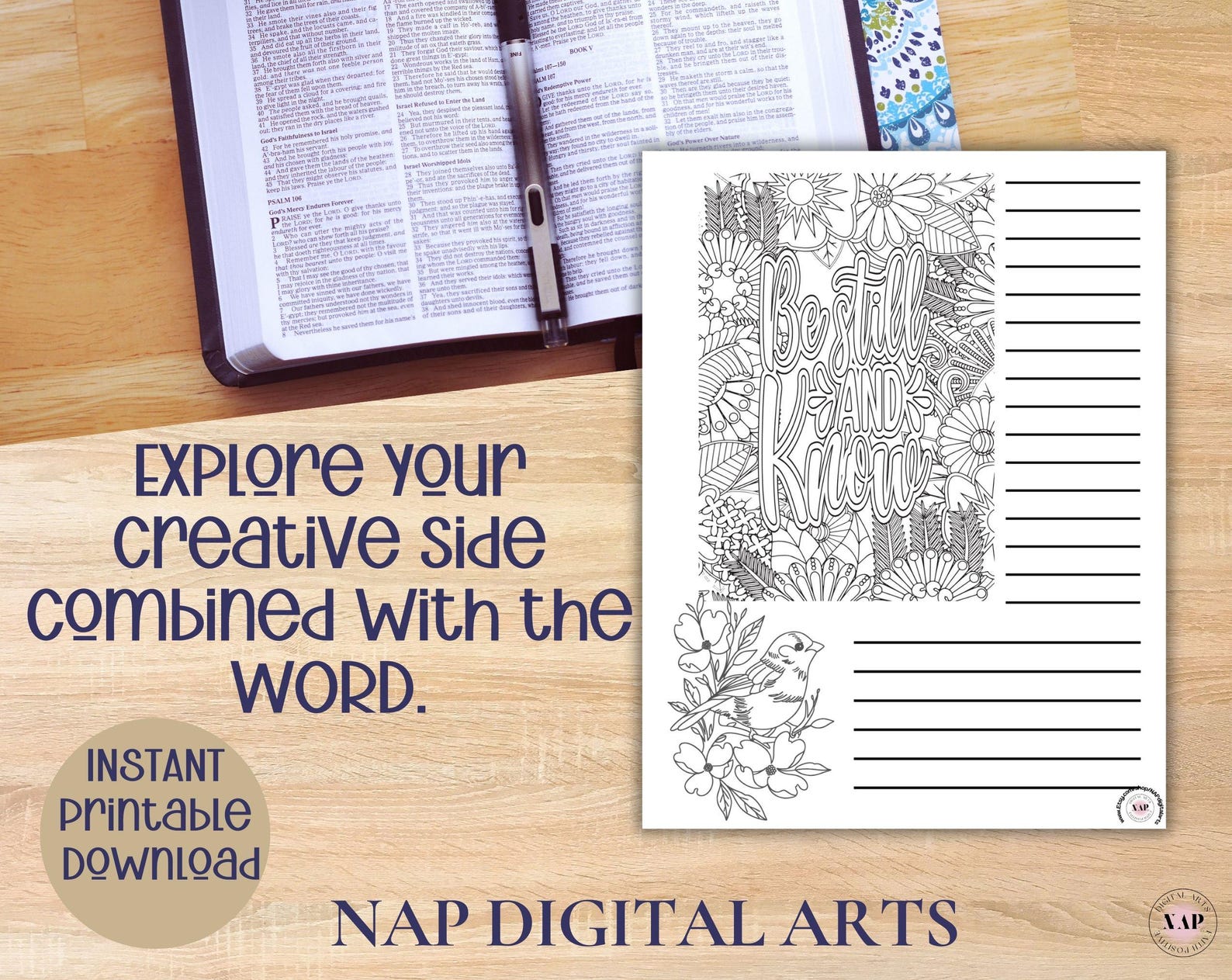 Faith Reflection Coloring Sheets, Christian Printable Coloring, Bible ...