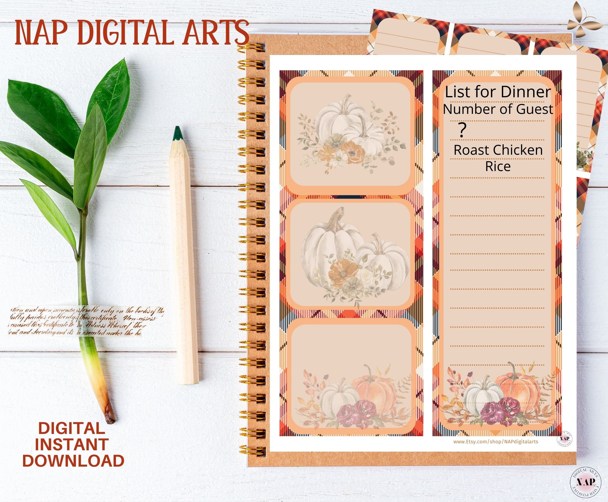 Fall Printable Stationary, Printable Writing Paper, Digital Stationary ...