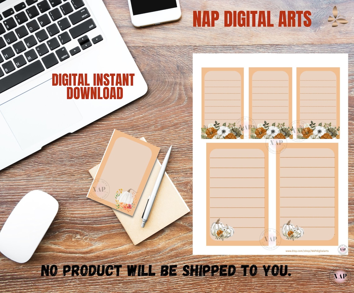 Printable Stationary Paper Printable Writing Paper Autumn - Etsy