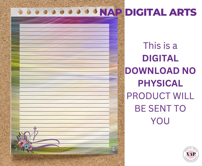 Religious Stationary, Printable Stationary Download, Writing Paper ...